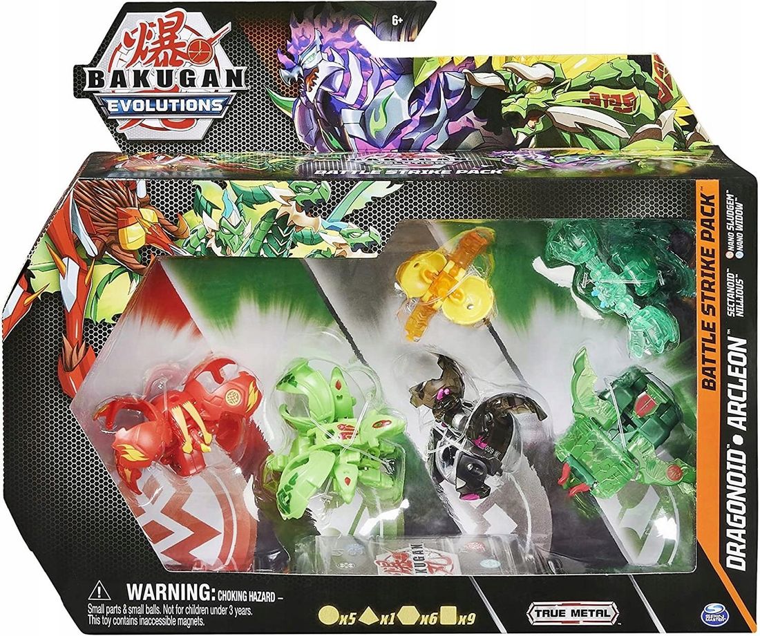 BAKUGAN EVOLUTIONS BATTLE PACK DRAGONOID + ARCLEON – 223370606 - ERLI.pl