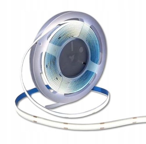Taśma LED COB 12V 320 diód 10m Rolka NEON BARWA NEUTRALNA 4000K 800lm ...