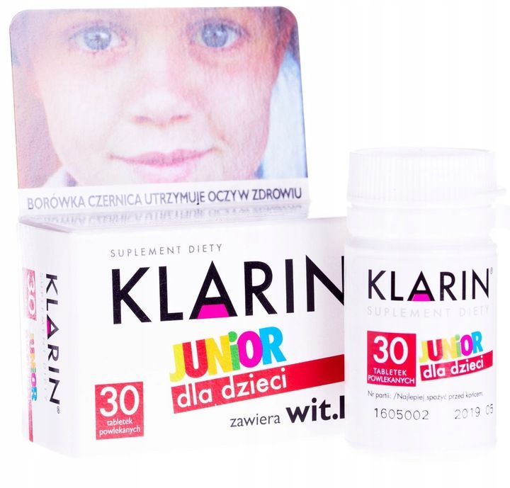KLARIN JUNIOR *30 TABL. PRAWIDŁOWY WZROK U DZIECI – 223739880 - ERLI.pl