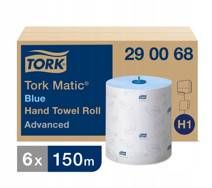 TORK Matic Ręcznik Papierowy w Rolce niebieski 150m 290068 – 223777292 ...