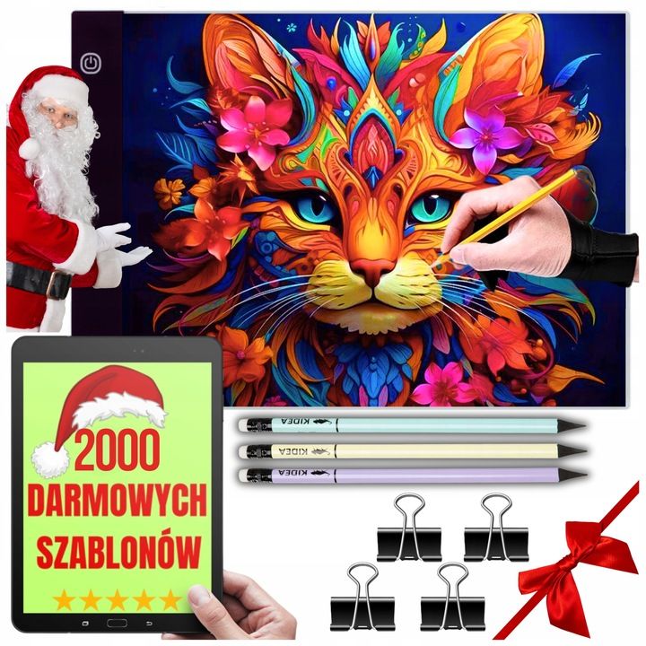 TABLET GRAFICZNY ZESTAW 10W1 DESKA KREŚLARSKA DO RYSOWANIA PREZENT ...