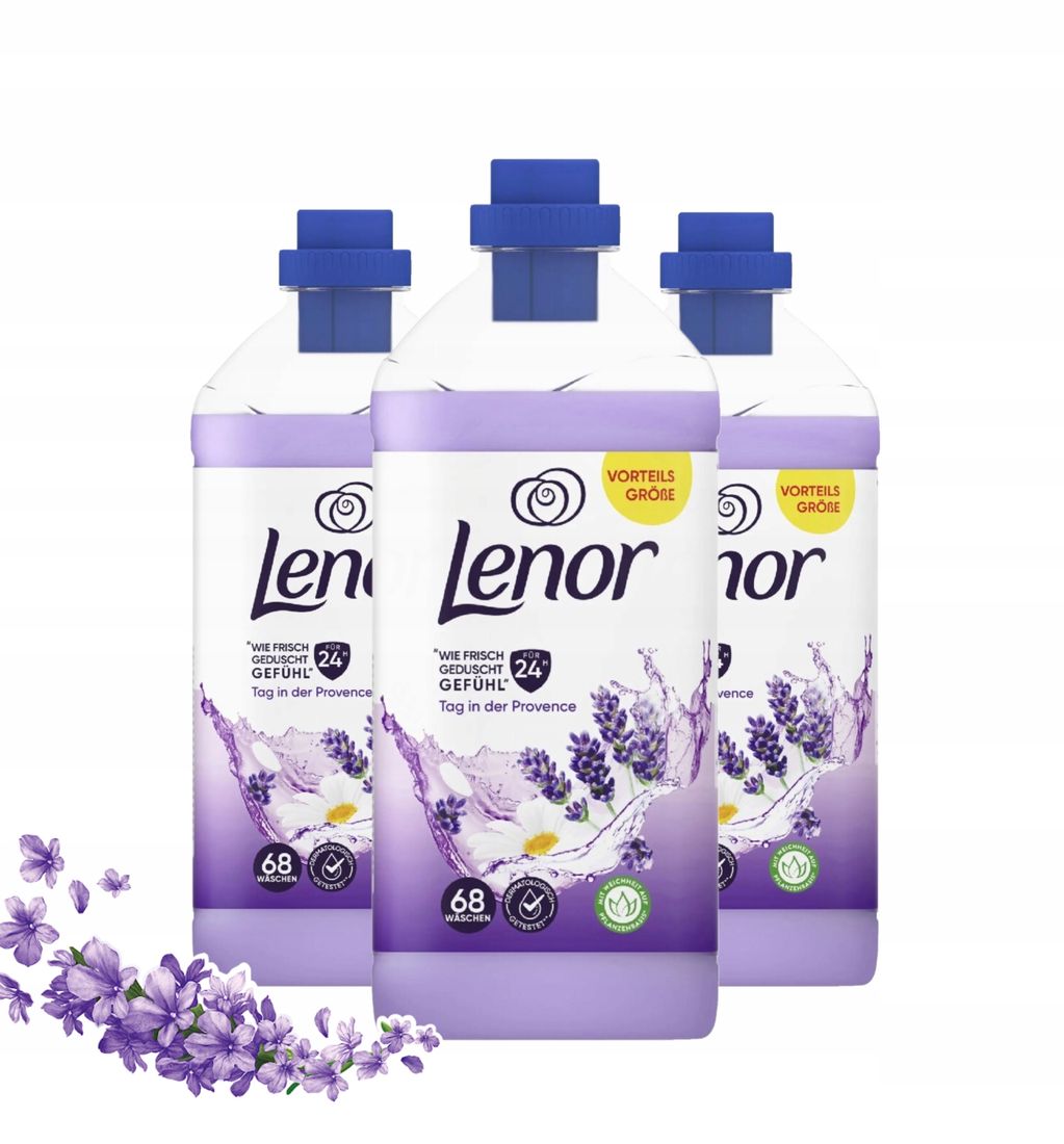 LENOR Płyn do płukania Lawenda Rumianek fioletowy Niemiecki DE 3x1,7L ...