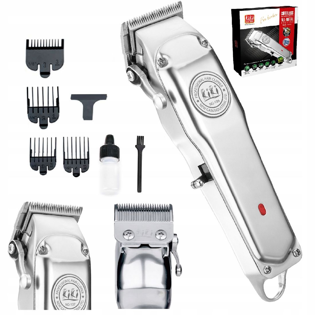 Maszynka fryzjerska elektryczna do strzyżenia włosów barber golarka ...
