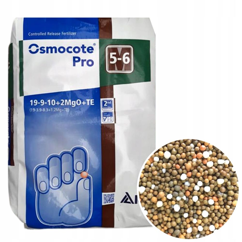 ICL NAWÓZ OSMOCOTE PRO 19-9-10+2MGO PROFESJONALNY 5-6M 25KG DŁIUG ...