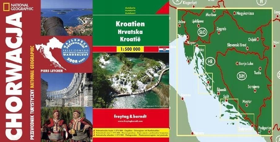 CHORWACJA PRZEWODNIK TURYSTYCZNY NG + MAPA FB – 224205648 - ERLI.pl