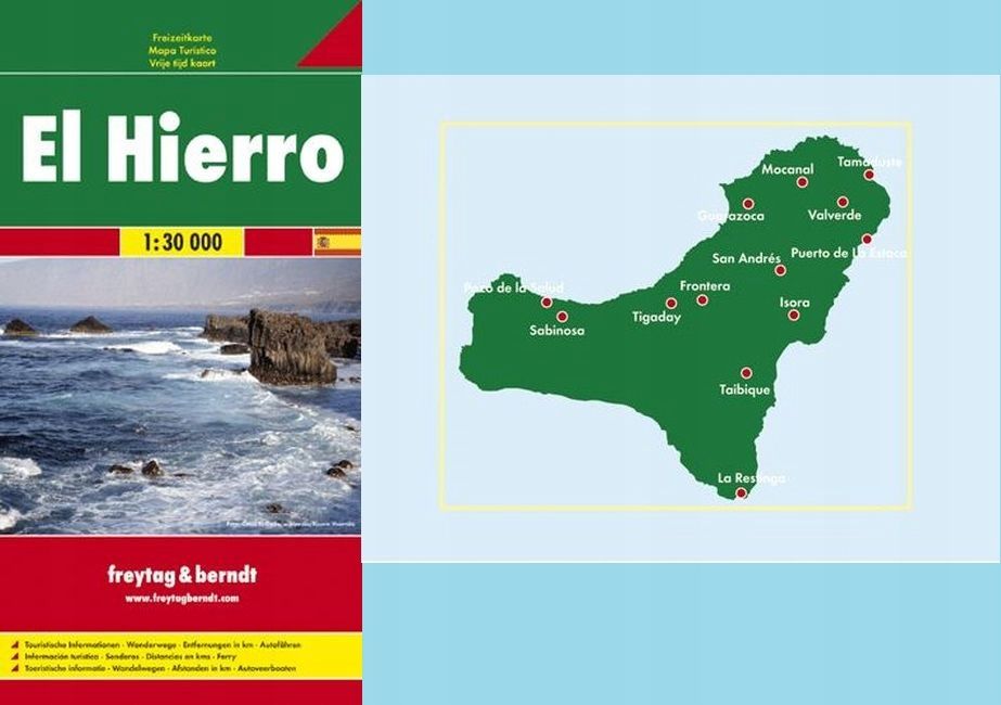 EL HIERRO WYSPY KANARYJSKIE MAPA FREYTAG BERNDT – 224233522 - ERLI.pl