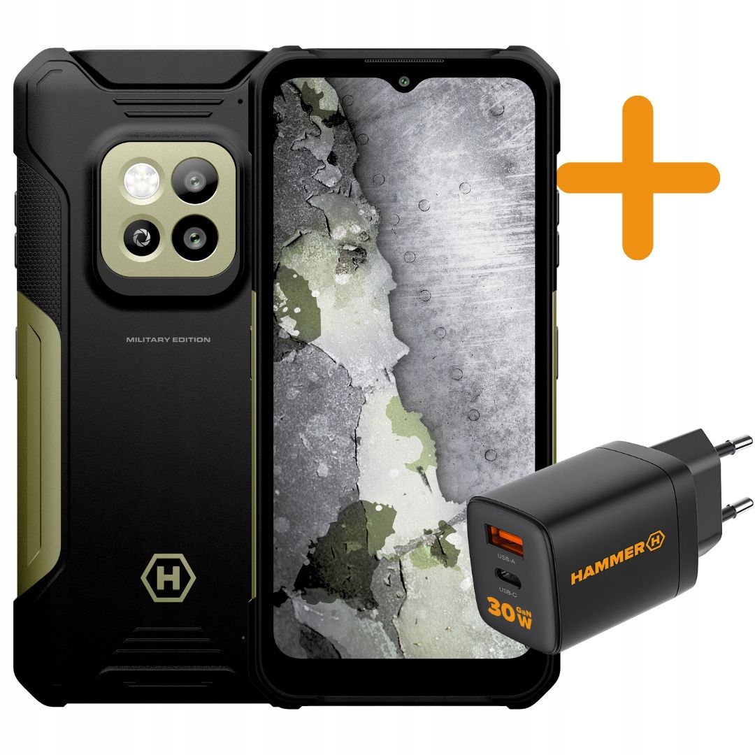 Smartfon Hammer Construction 2 5G Military Edition + Ładowarka HAMMER 30W – 224284826 - ERLI.pl