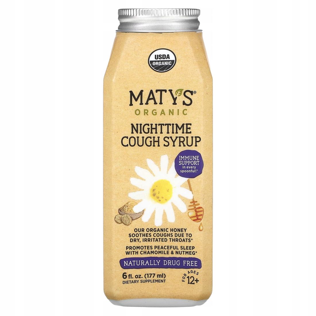 Maty's, Organic Nighttime Cough Syrup, Ages 12+, 6 fl oz (177 ml ...