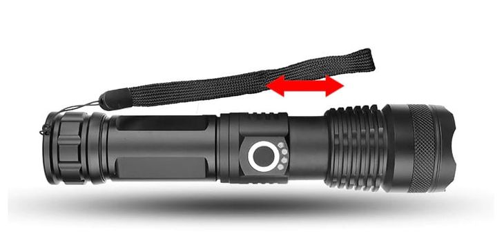 BARDZO MOCNA Latarka Taktyczna LED CREE XHP50 1 km - ERLI.pl