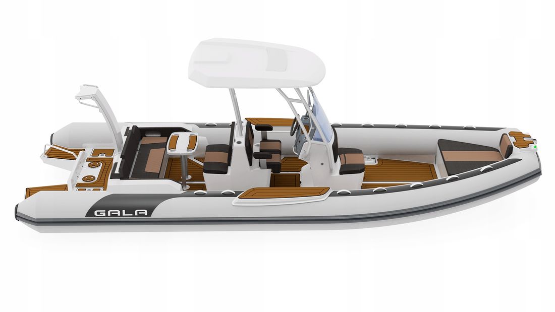 RIB Aluminiowy Łódź Gala VIKING V7.5 HYPALON PVC Profesjonalny TOKAREX ...