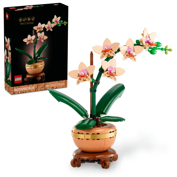 KLOCKI LEGO BOTANICALS 10343 MAŁA ORCHIDEA KWIAT W DONICZCE KWIATY ...
