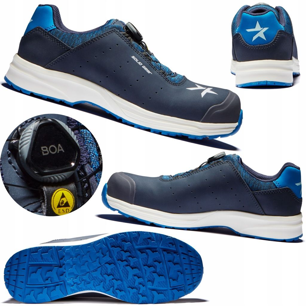 WYGODNE BUTY ROBOCZE MĘSKIE BHP SOLID GEAR OCEAN S1P z wiązaniem BOA r.48 – 225587722 - ERLI.pl