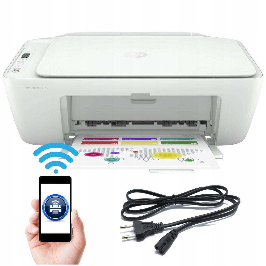 DRUKARKA WIELOFUNKCYJNA HP Deskjet 2810 WiFi Android Windows iOS ...