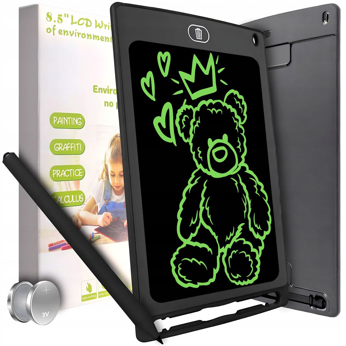 TABLET GRAFICZNY DO RYSOWANIA DLA DZIECI ZNIKOPIS TABLICA NA PREZENT ...