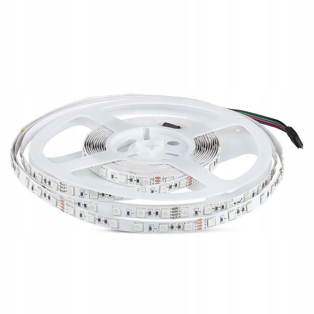 Taśma LED RGB 7W pasek 10m 24V kolorowe światło do pokoju na ścianę V ...