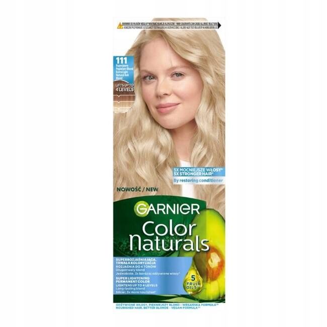 Garnier Color Naturals Creme Farba do Włosów 111 Superjasny Popielaty ...