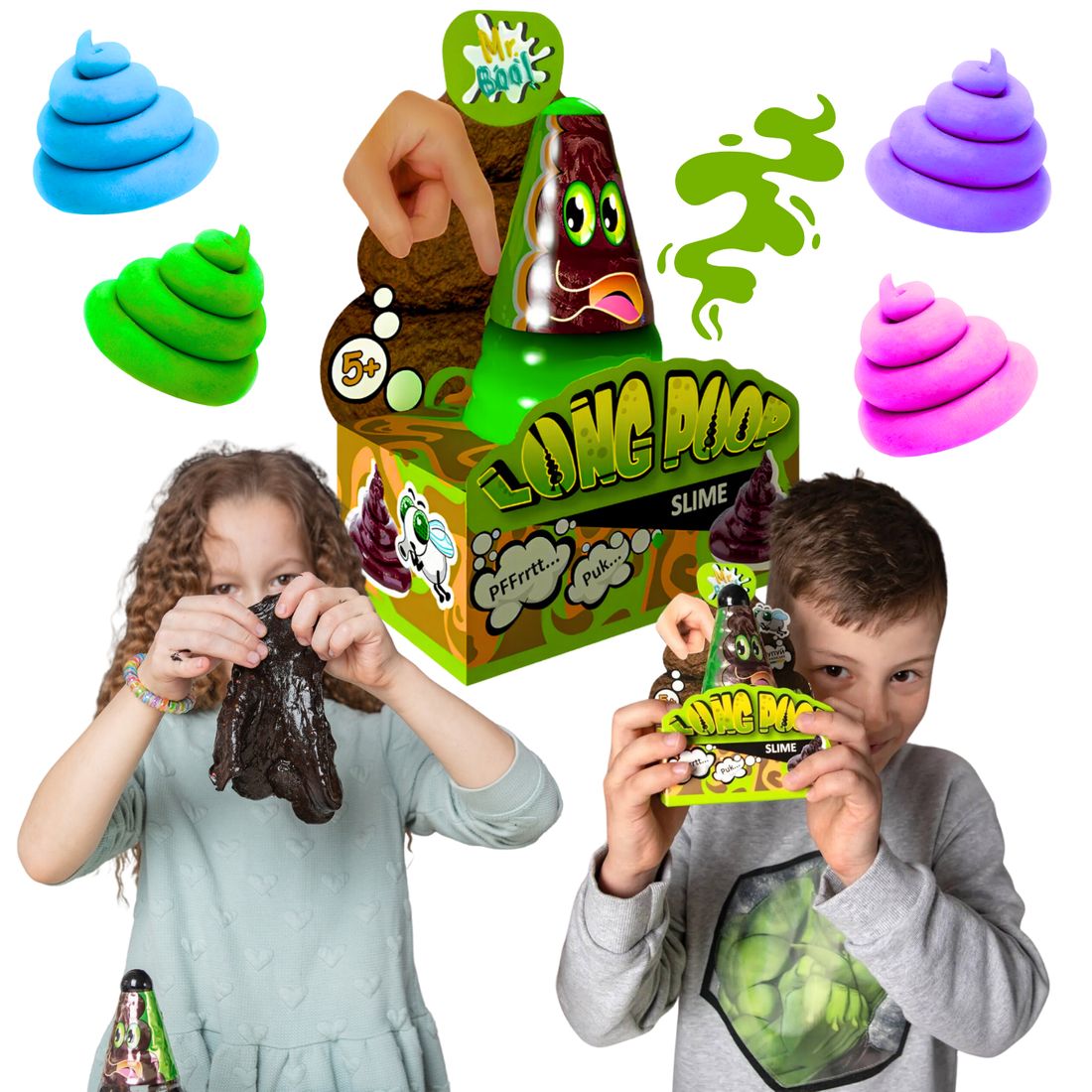Glutek Kupka Slime Long Poop Zabawne Dźwięki Śmieszna Konsystencja 250 ...