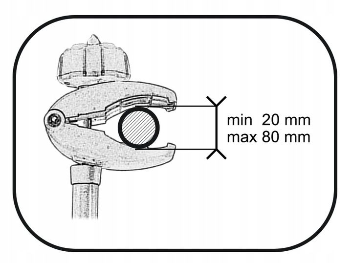 Uchwyt rowerowy ramie mocowanie ramy roweru 12 cm - ERLI.pl