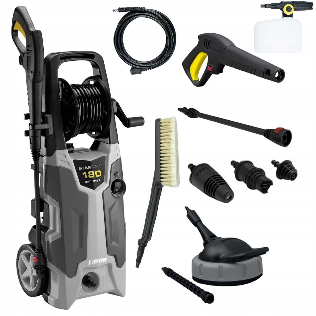 MYJKA CIŚNIENIOWA LAVOR STARGATE 180 BAR 2500W SZARA MOCNA – 246253488 - ERLI.pl