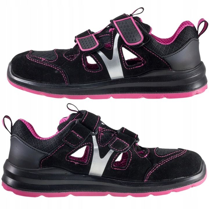 Buty robocze damskie Sandały BHP skórzane z Metalowym Noskiem Lekkie ...