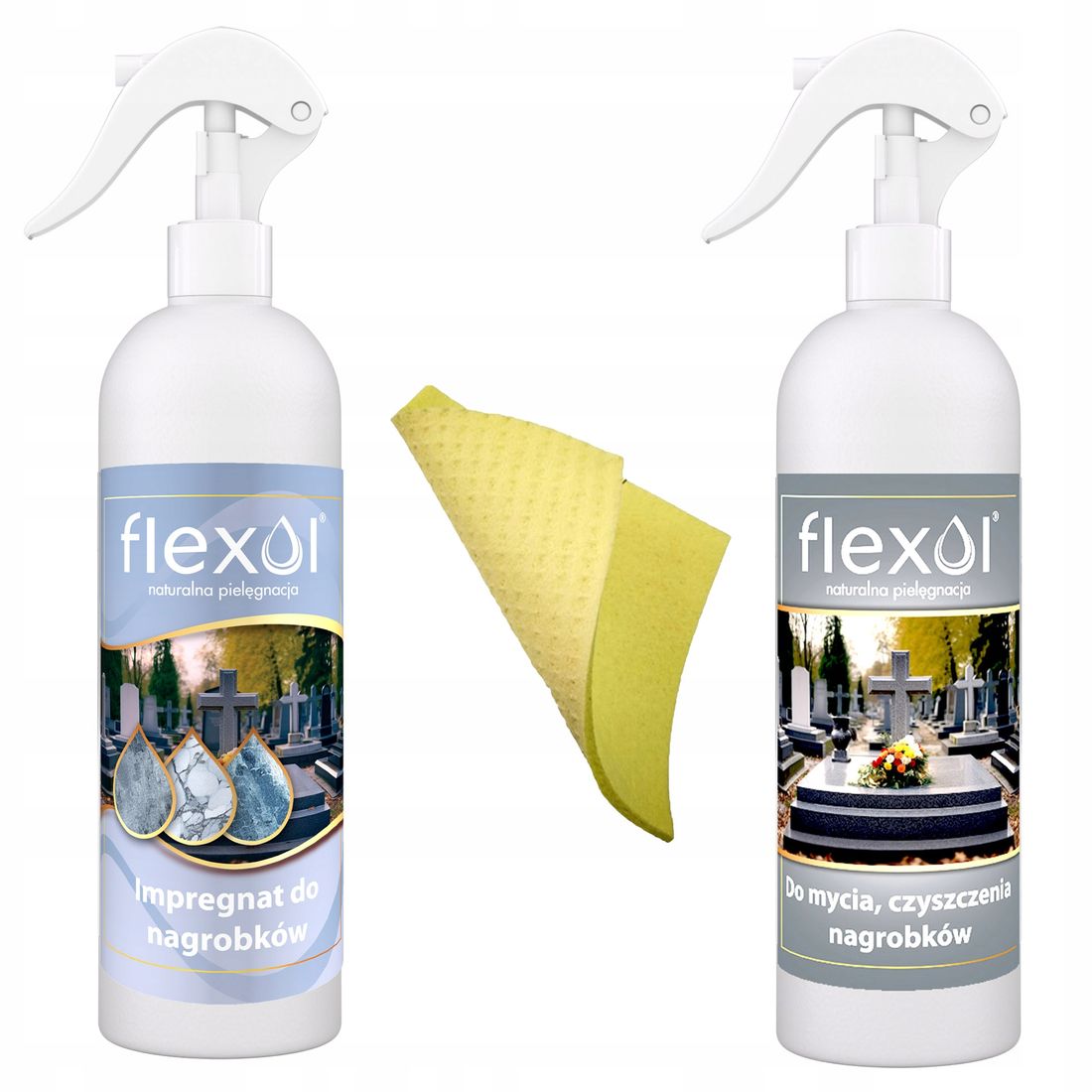 Płyn środek impregnat do czyszczenia pomników nagrobków granitu Flexol ...