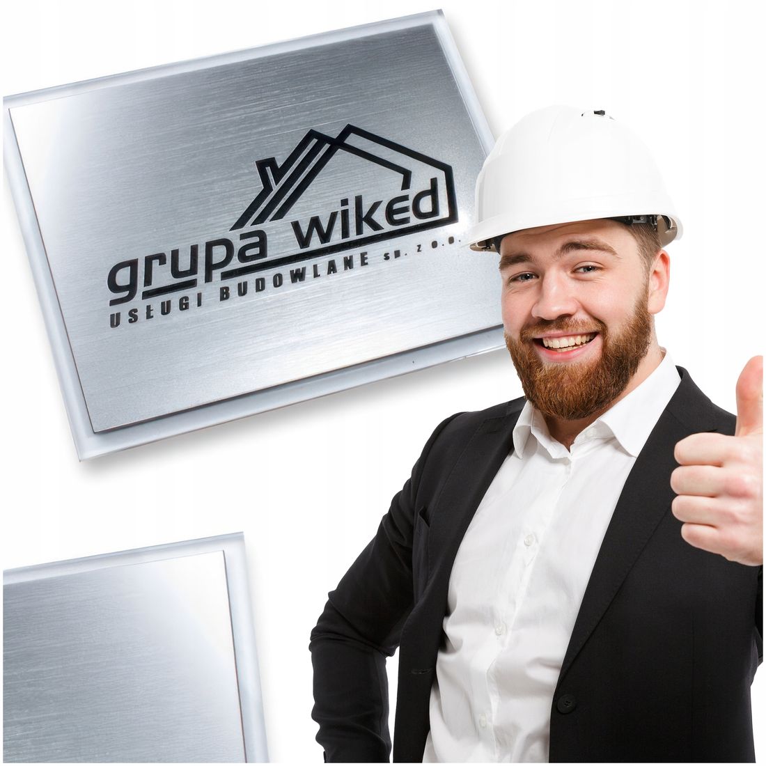 TABLICA INFORMACYJNA REKLAMOWA GRAWEROWANA TABLICZKA SZYLD REKLAMOWY ...