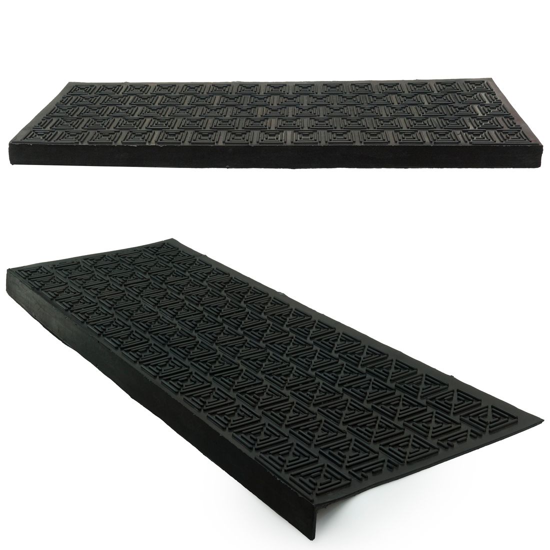 GUMOWE NAKŁADKI TREPY NA SCHODY TREPKI ZEWNĘTRZNE ANTYPOŚLIZGOWE CZARNE ...