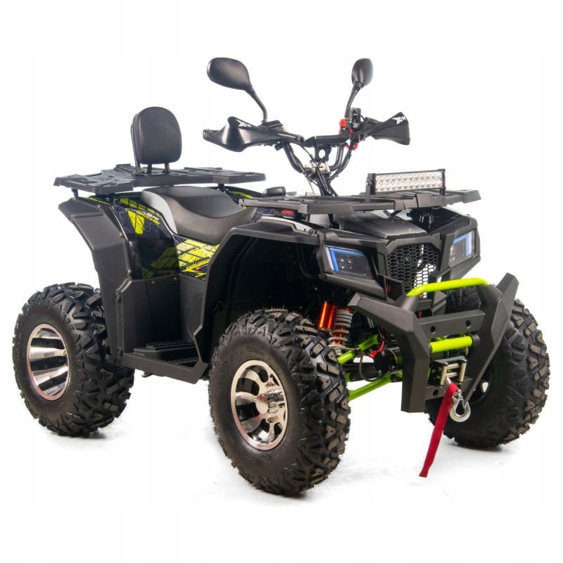 QUAD SPALINOWY 250cc FARMER KOŁA 10 CALI DUŻA RAMA XXL FULL LED HAK ...