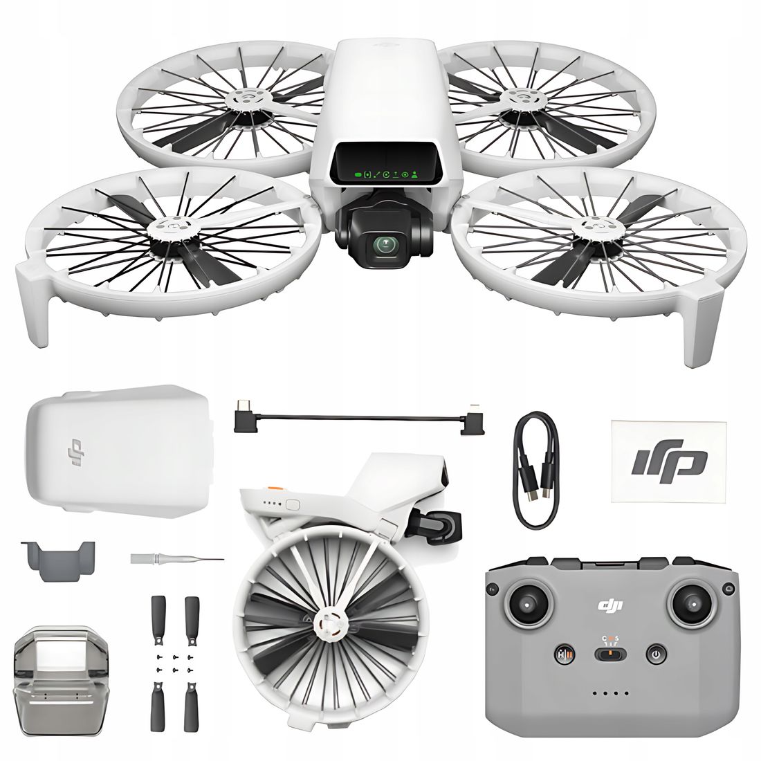 Dron DJI Flip RC N3 GL 8000 m 3110 mAh 4K UHD HDR LiDAR Składany ...