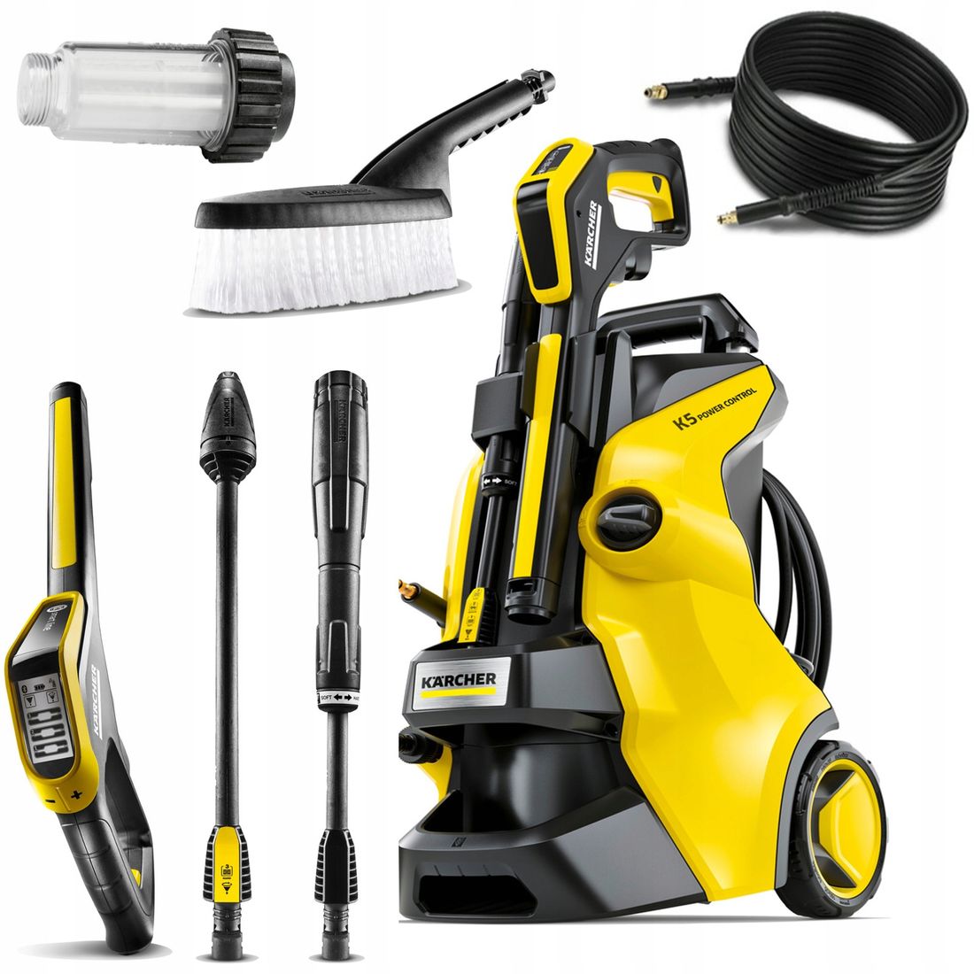 ZESTAW PREMIUM MYJKA CIŚNIENIOWA KARCHER MOCNA K 5 NOWY MODEL CONTROL FLEX – 232327234 - ERLI.pl
