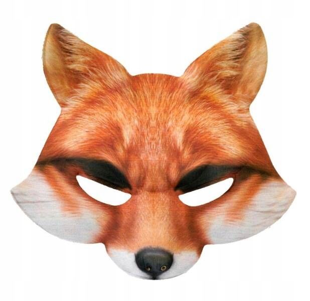 MASKA PIANKOWA LIS PIANKA LISEK LISA LISKA ZWIERZAK ZWIERZĘTA LEŚNE LAS ...