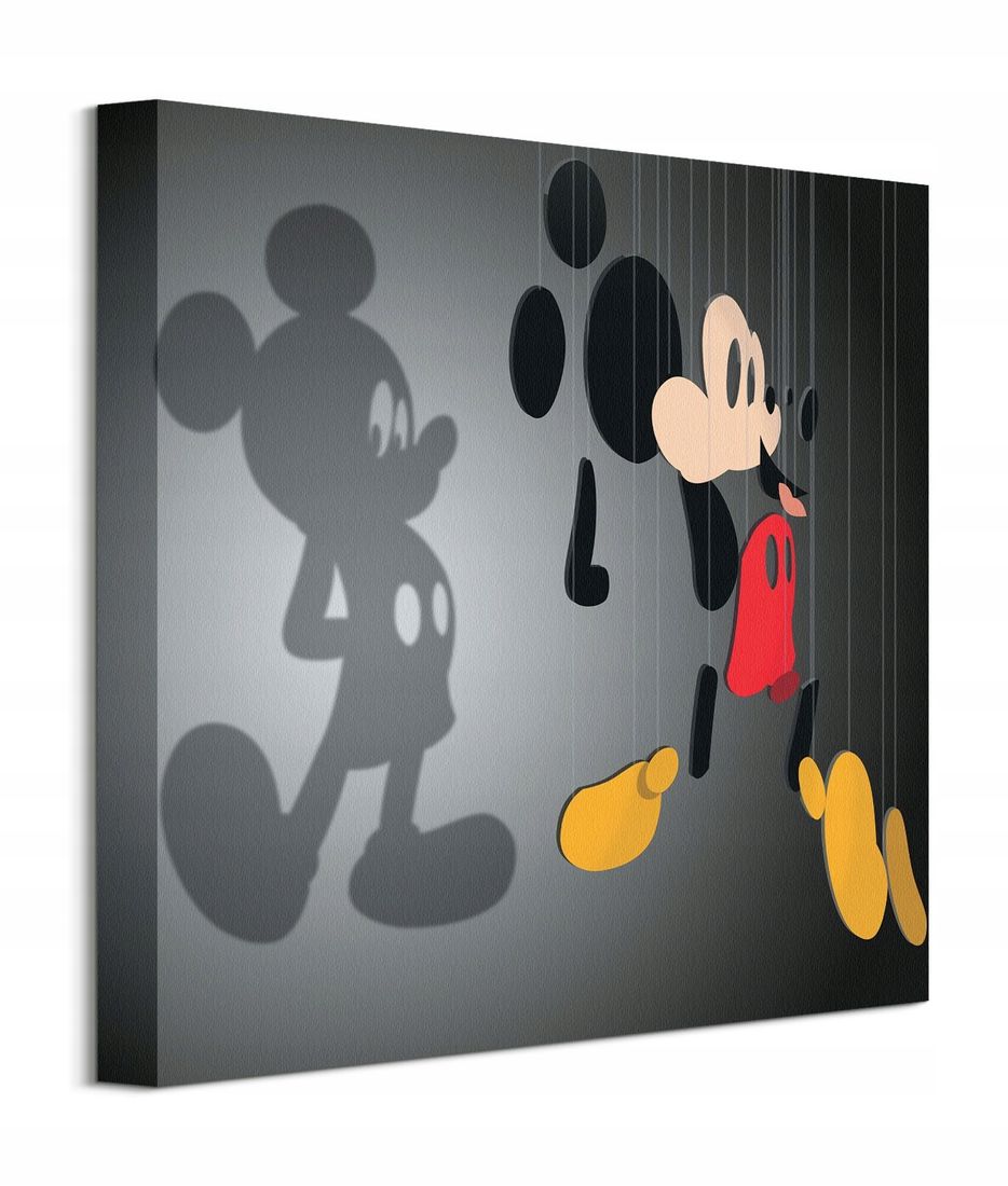 Mickey Mouse Shadow Puppet - obraz na płótnie 40 – 232384759 - ERLI.pl