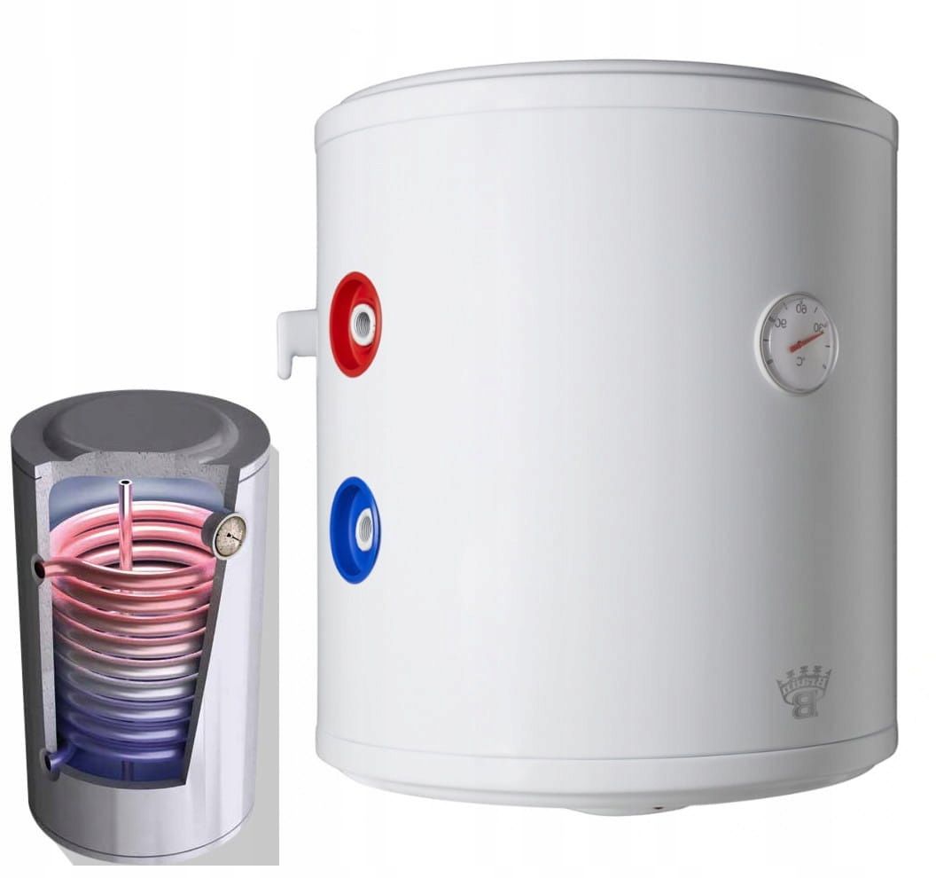 Bojler 100L podgrzewacz wody z wężownicą 80,5x46cm LEWY,COMBI 100LT ...