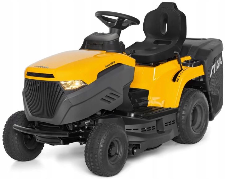 TRAKTOREK OGRODOWY STIGA ST 400 414 CC 84 CM MULCZOWANIE PŁUG ZESTAW ...