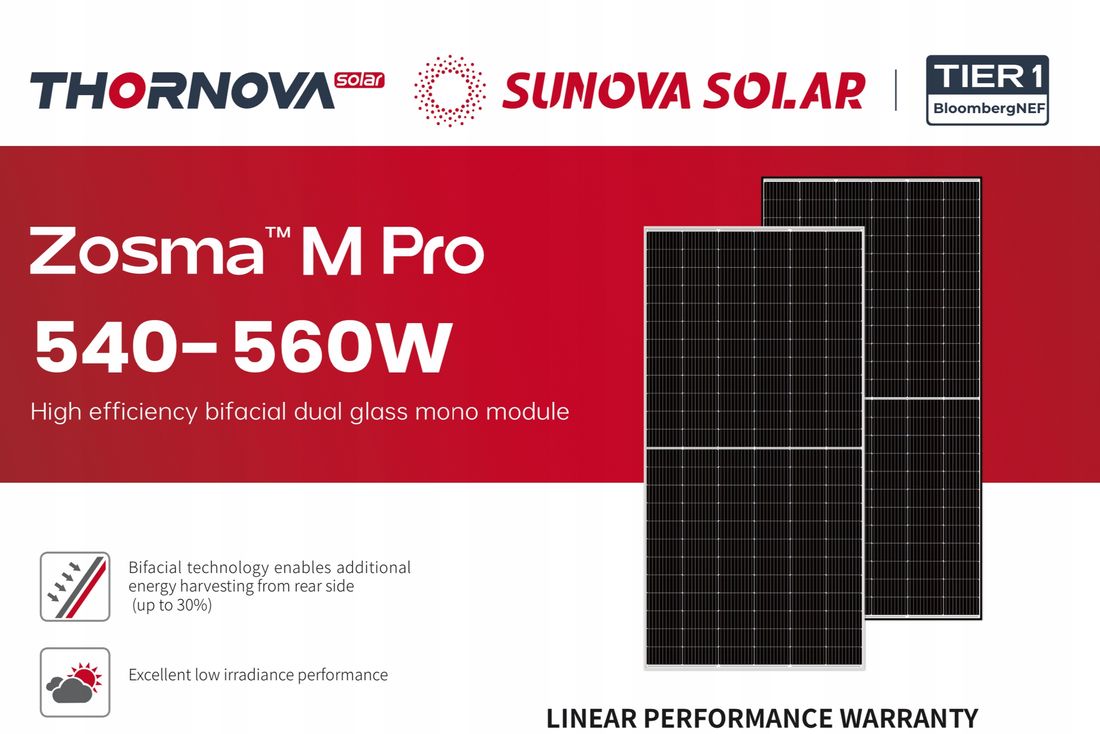 Panel fotowoltaiczny SUNOVA SOLAR 550W SILVER BIFACIAL HALFCUT – 234128568 - ERLI.pl