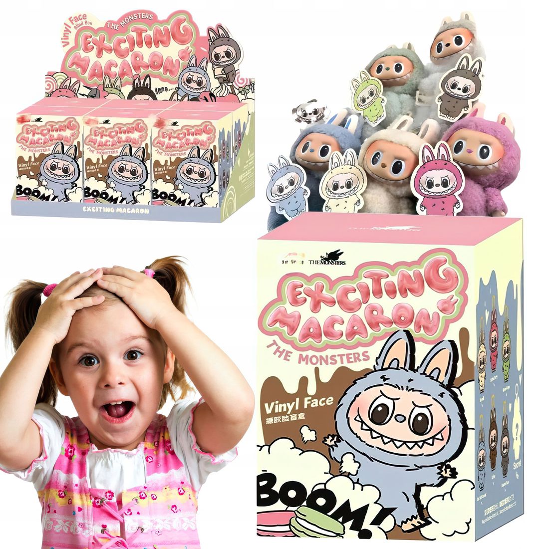 LABUBU THE MONSTERS LALKA RUCHODZĄCA SERCE DOLL ŚLEPA SKRZYNKA FIGURKA ...