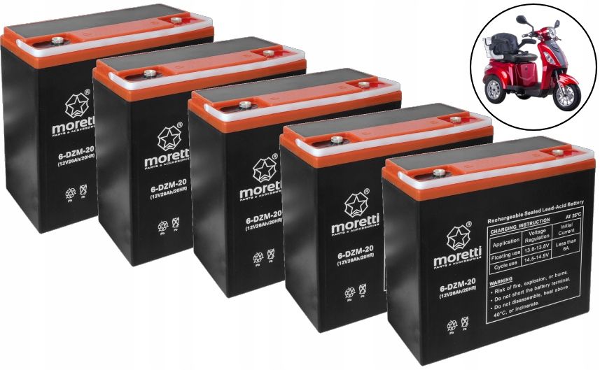 AKUMULATORY DO SKUTERA ELEKTRYCZNEGO WÓZKA INWALIDZKIEGO ZESTAW 60V 20AH – 232079778 - ERLI.pl