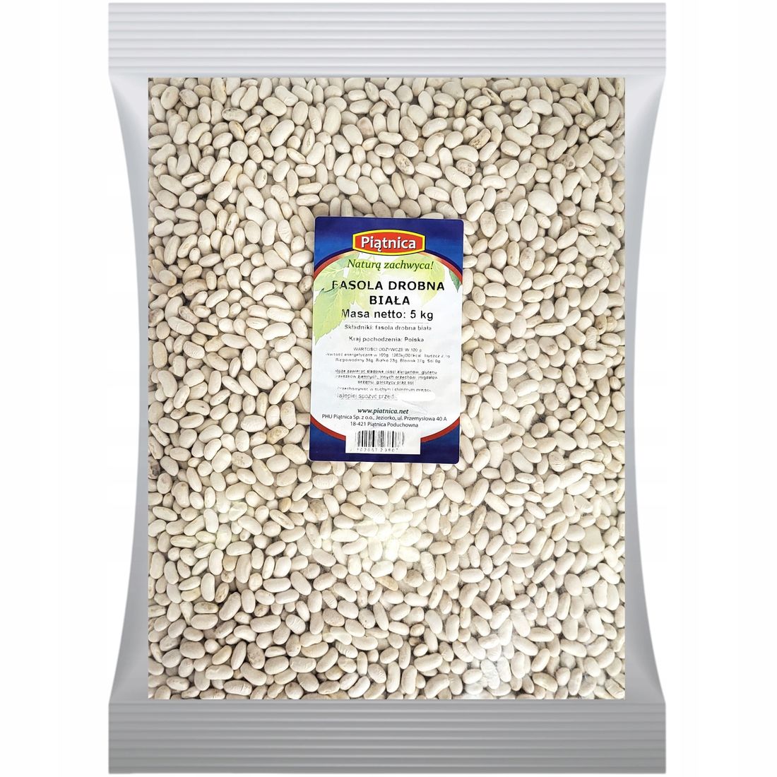 FASOLA DROBNA BIAŁA 5KG PIĄTNICA WYSOKA JAKOŚĆ – 211538790 - ERLI.pl