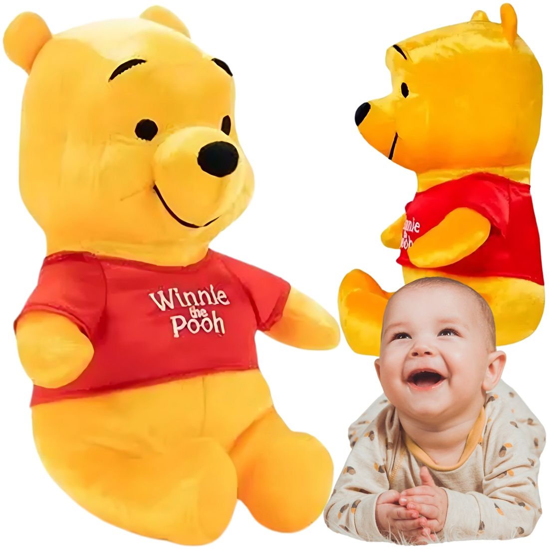 Kubuś Puchatek pluszowa miękka maskotka Miś dla dzieci 25cm DISNEY ...