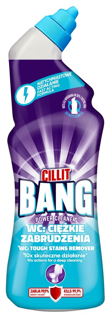 Cillit Bang Power Cleaner - WC: CIĘŻKIE ZABRUDZENIA 750ml Żel do ...