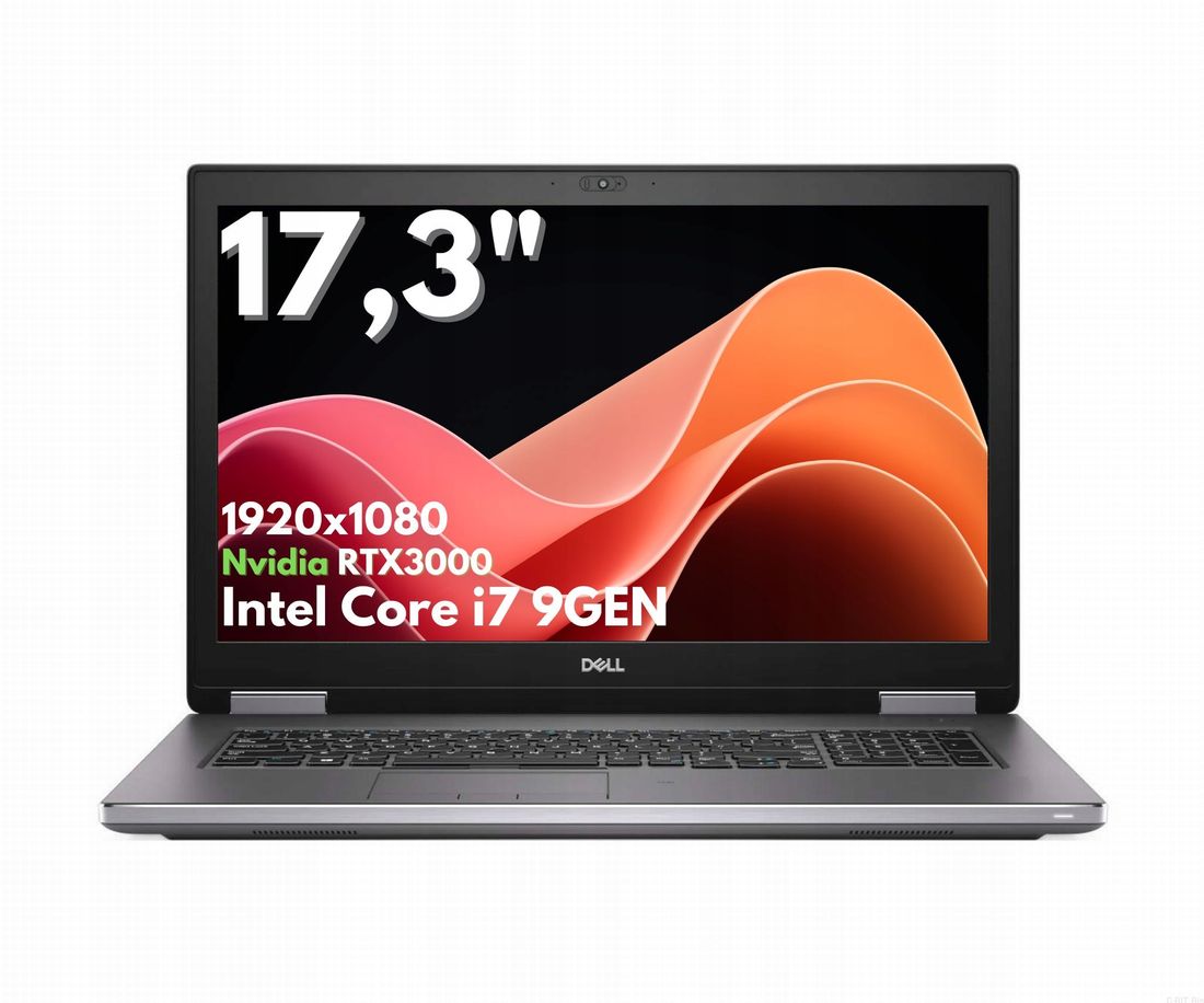 DELL Precision 7740 Intel i7-9850H 16GB 512SSD FHD RTX3000 W11P BOX ...