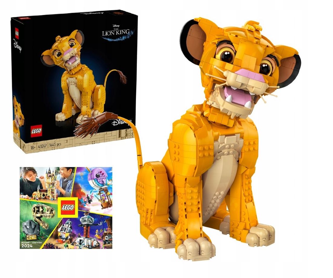 LEGO DISNEY 18+ KRÓL LEW MŁODY SIMBA 43247 – 236309630 - ERLI.pl