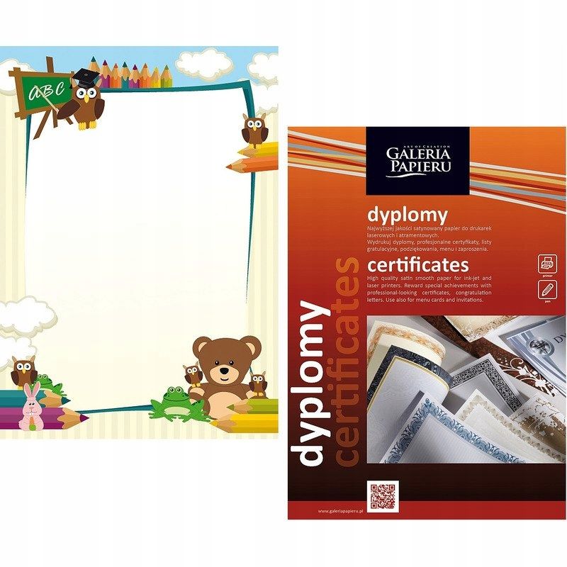 Dyplom Galeria Papieru A4/170g Klasa (25) – 236982124 - ERLI.pl
