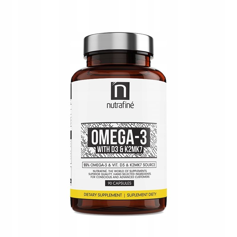 OMEGA 3 + WITAMINA D3 K2 mk7 90 KAPS KOŚCI SERCE – 237156965 - ERLI.pl