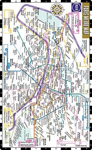 Streetwise Paris Metro Map - Laminated Metro Map – 237200902 - ERLI.pl