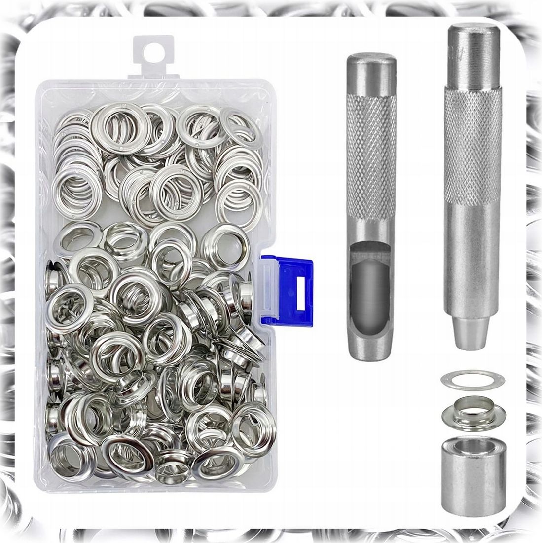 ZESTAW OCZKA DZIURKACZ NAPY PLANDEKI 10mm 100 Szt. – 158606318 - ERLI.pl