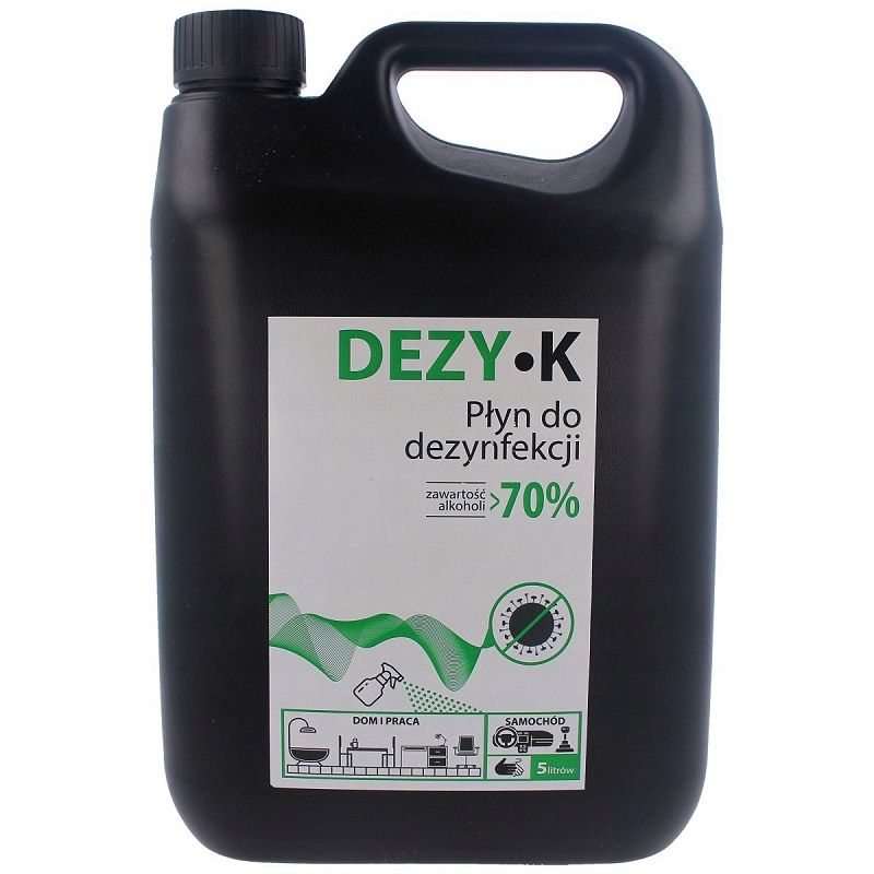 Płyn do dezynfekcji rąk, powierzchni KTJ DEZY-K 5L - ERLI.pl
