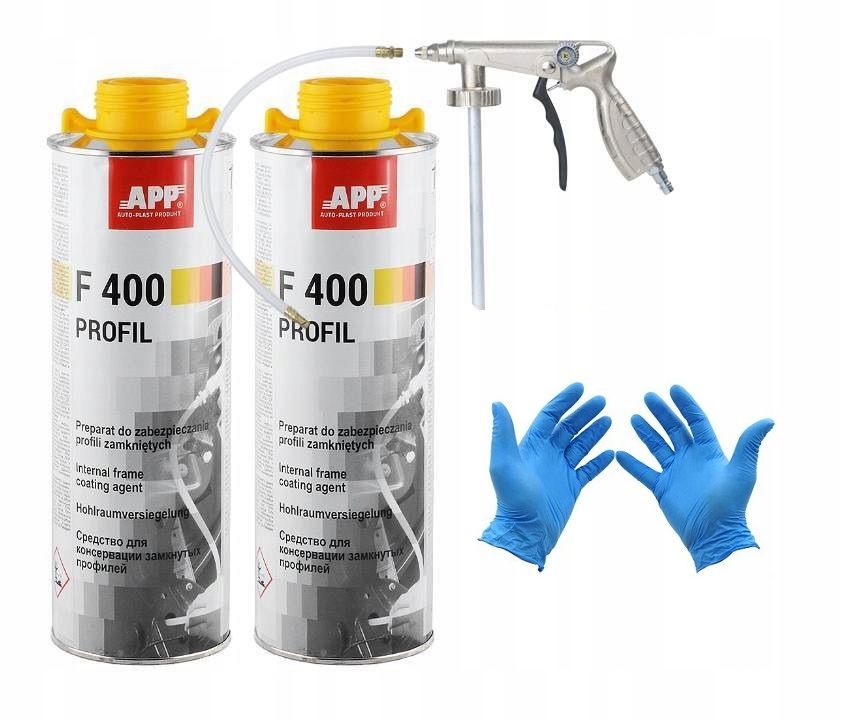2x APP F400 DO PROFILI ZAMKNIĘTYCH + PISTOLET – 21096373 - ERLI.pl