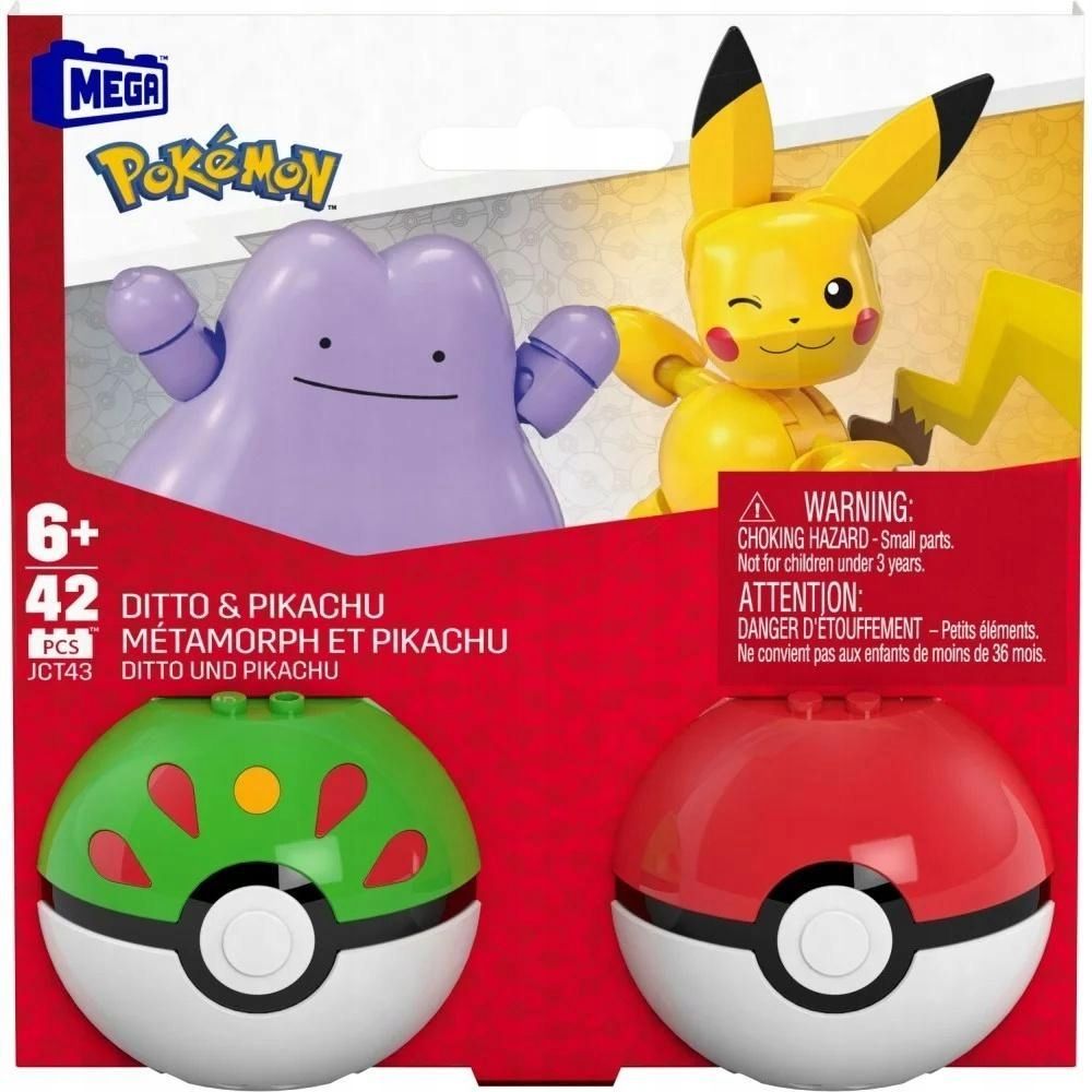MEGA POKEMON POKEBALL DITTO I PIKACHU JCT43 – 237851406 - ERLI.pl