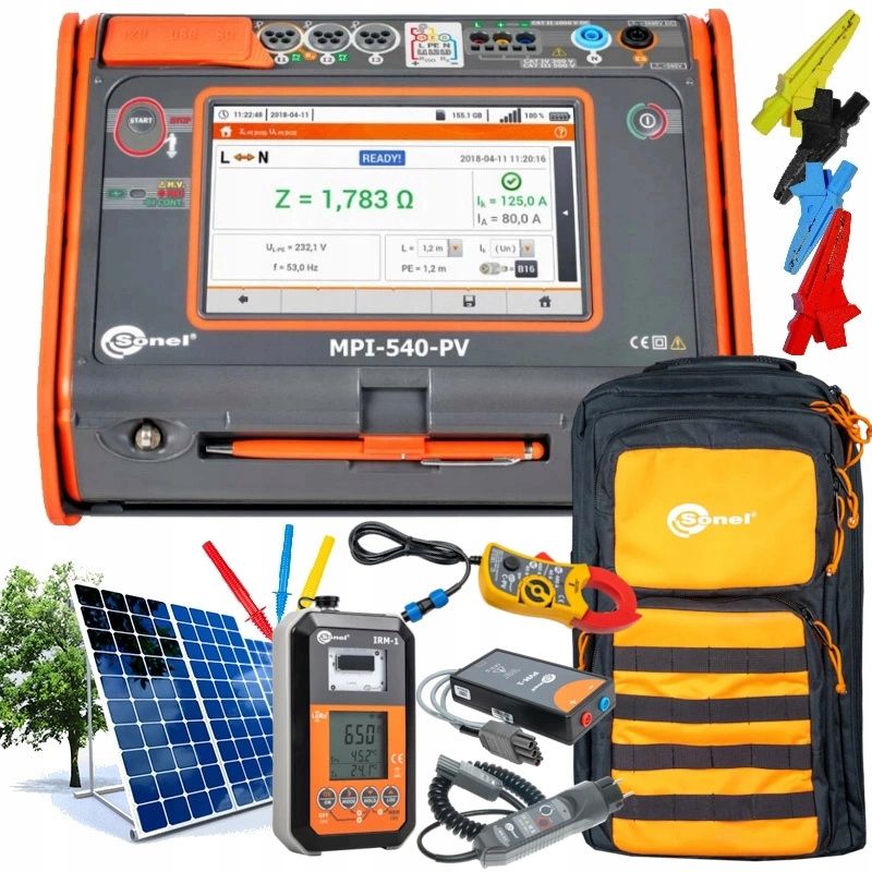 SONEL Miernik Instalacji Elektrycznych MPI-540-PV + Miernik IRM-1 Zestaw – 142757468 - ERLI.pl